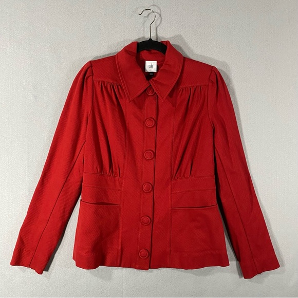 CAbi | Jackets & Coats | Cabi Spencer Jacket Blazer 396 Moulin Rouge ...